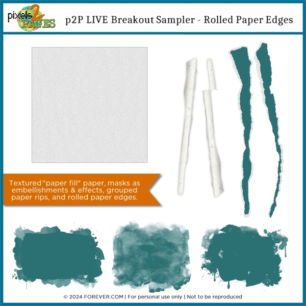 p2P LIVE Breakout Sampler - Rolled Paper Edges | Digital Art