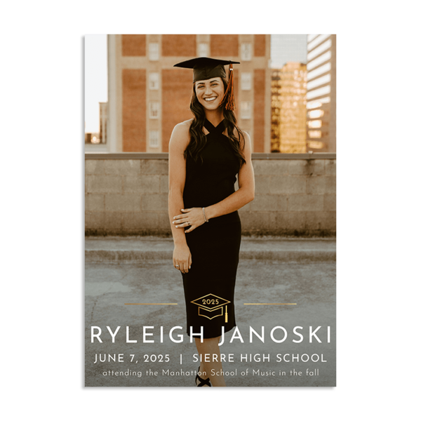 Timeless Cap Graduation | Photo Card | FOREVER.com