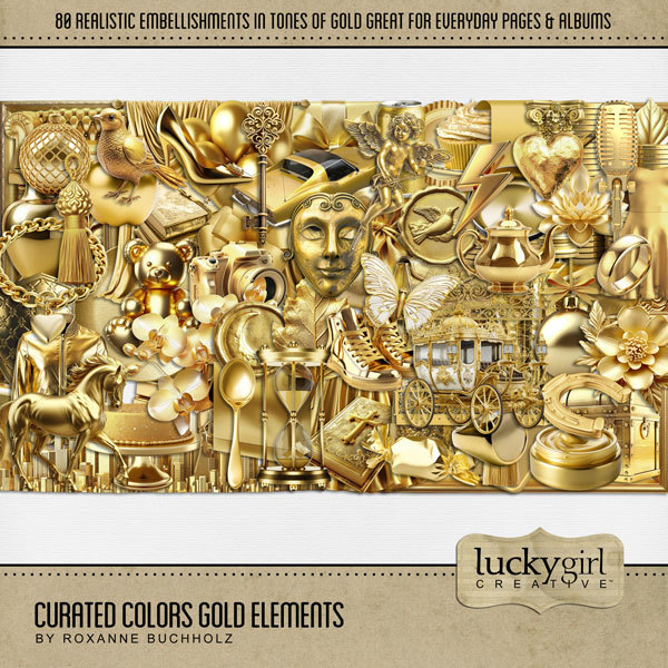 Curated Colors Gold Bundle | Digital Art