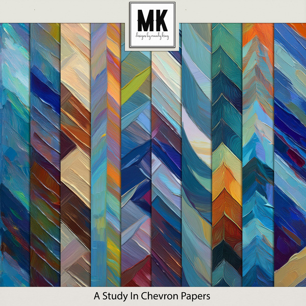 A Study In Chevron Papers | Digital Art