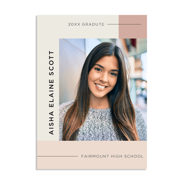 Linear Form Graduation | Photo Card | FOREVER.com