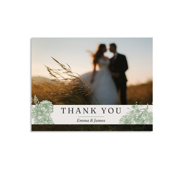 Timeless Florals Thank You | Photo Card | FOREVER.com
