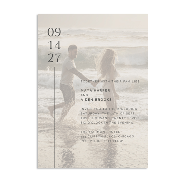 Timeless Union Wedding Invitation | Photo Card | FOREVER.com