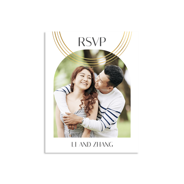 Gilded Arch RSVP | Photo Card | FOREVER.com
