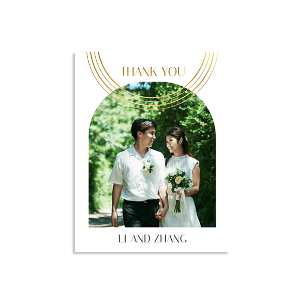 Gilded Arch Thank You | Photo Card | FOREVER.com