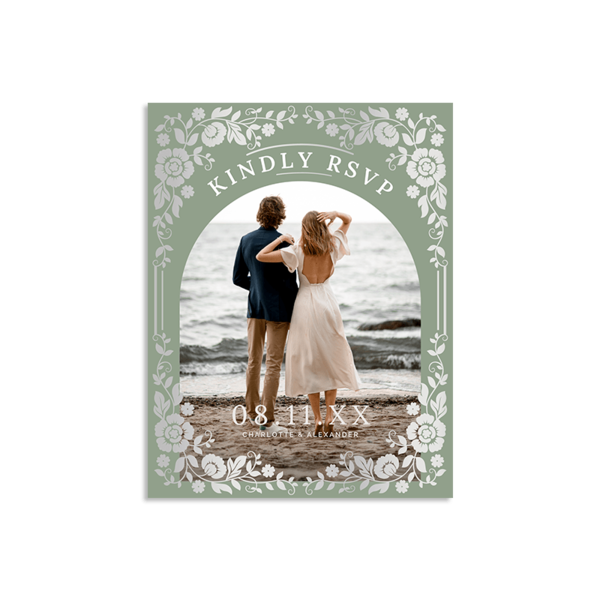 Gilded Garden RSVP | Photo Card | FOREVER.com