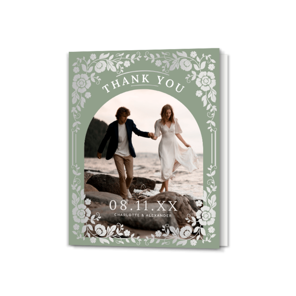 Gilded Garden Folded Thank You | Photo Card | FOREVER.com