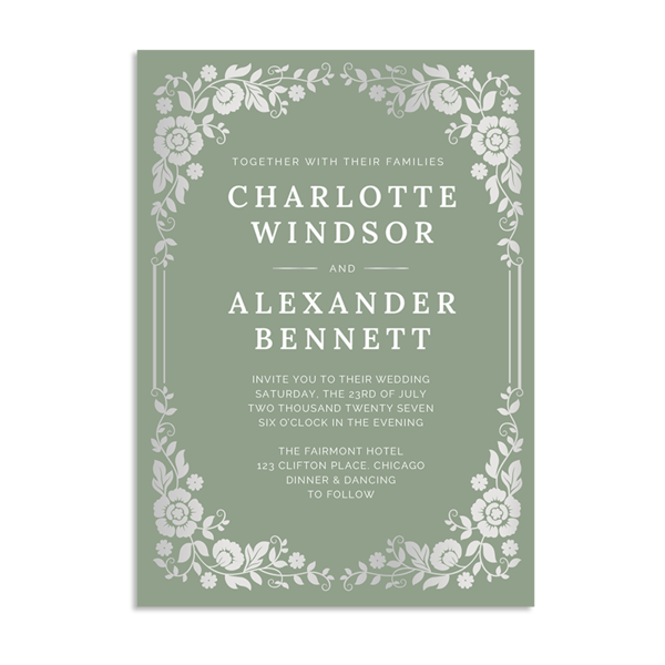 Gilded Garden Wedding Invitation | Photo Card | FOREVER.com