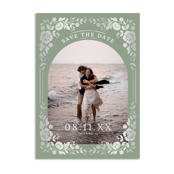 Gilded Garden Save the Date | Photo Card | FOREVER.com