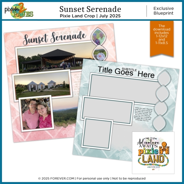 p2P Exclusive Blueprint Sunset Serenade | Digital Art
