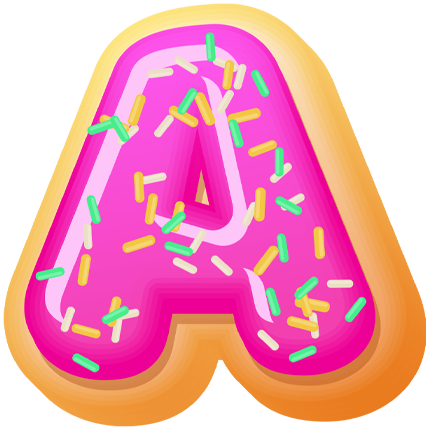 Sprinkled Donut Alpha Bundle | Digital Art