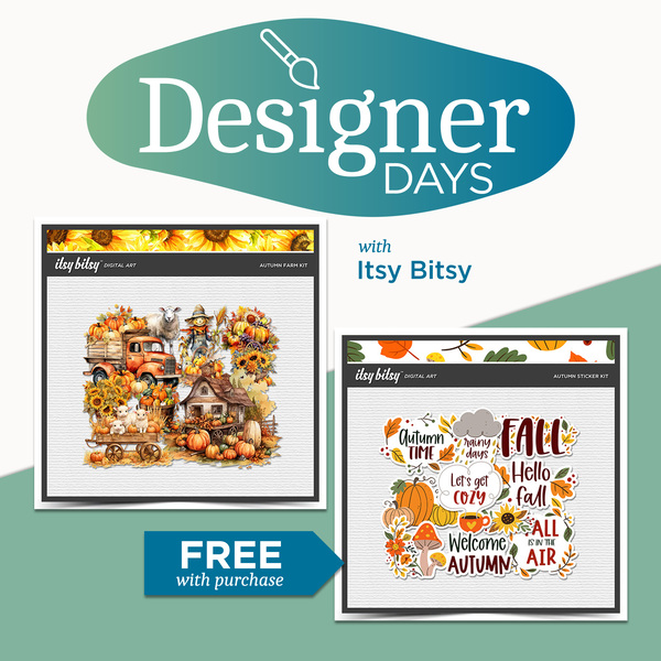 Itsy Bitsy Designer Days Exclusive Bundle - October 2025 | Digital Art