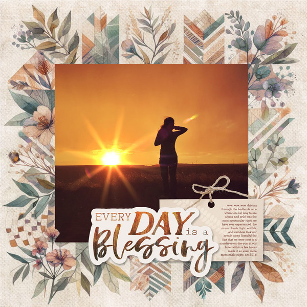 Autumn Blessings Add-on Pre-designed Pages | Digital Art