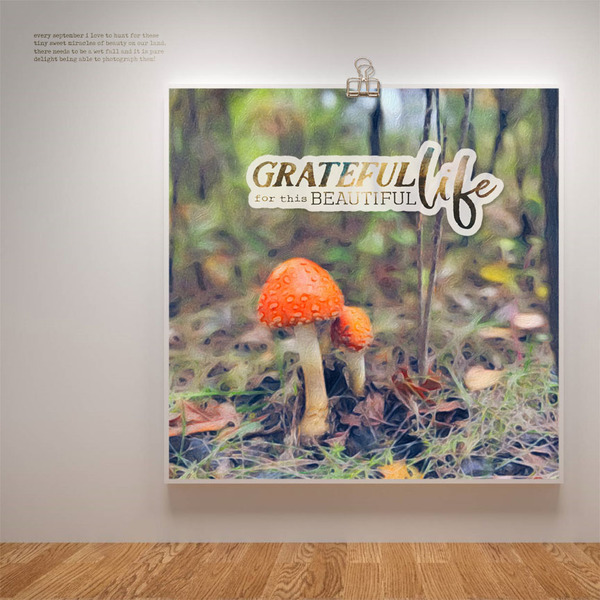 Autumn Blessings Add-on Pre-designed Pages | Digital Art