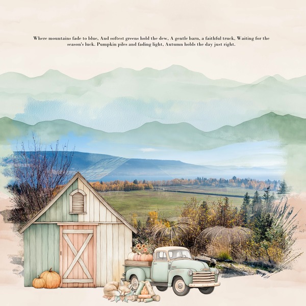 Cottage Days Autumn Bundle | Digital Art