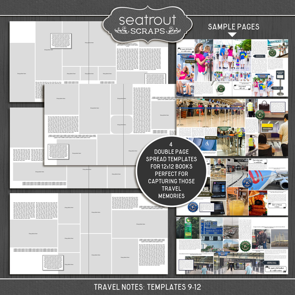 Travel Notes Templates 9-12 | Digital Art