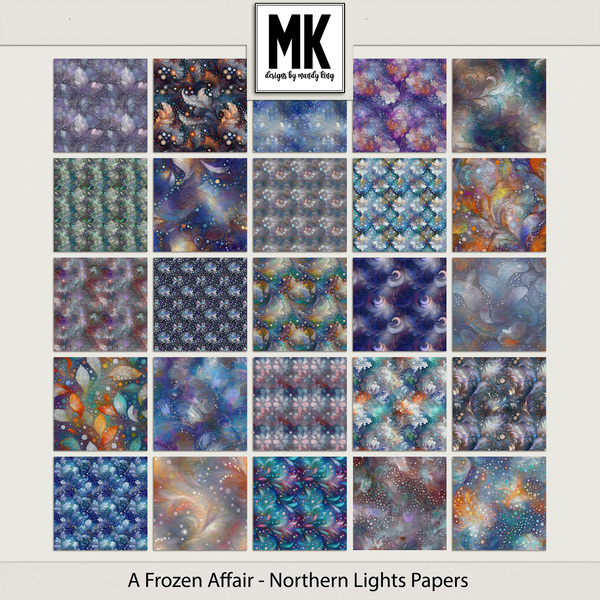 A Frozen Affair - Northern Lights Papers | Digital Art